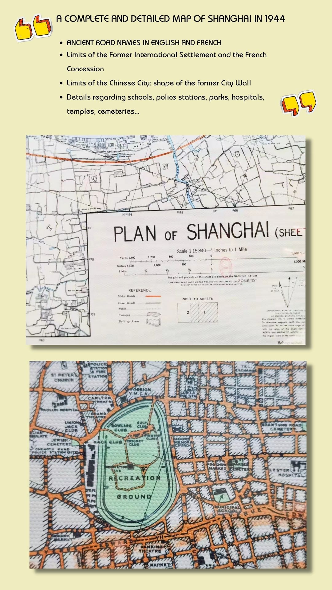 MAP | Old Shanghai Maps - US 1944 | Yoopay