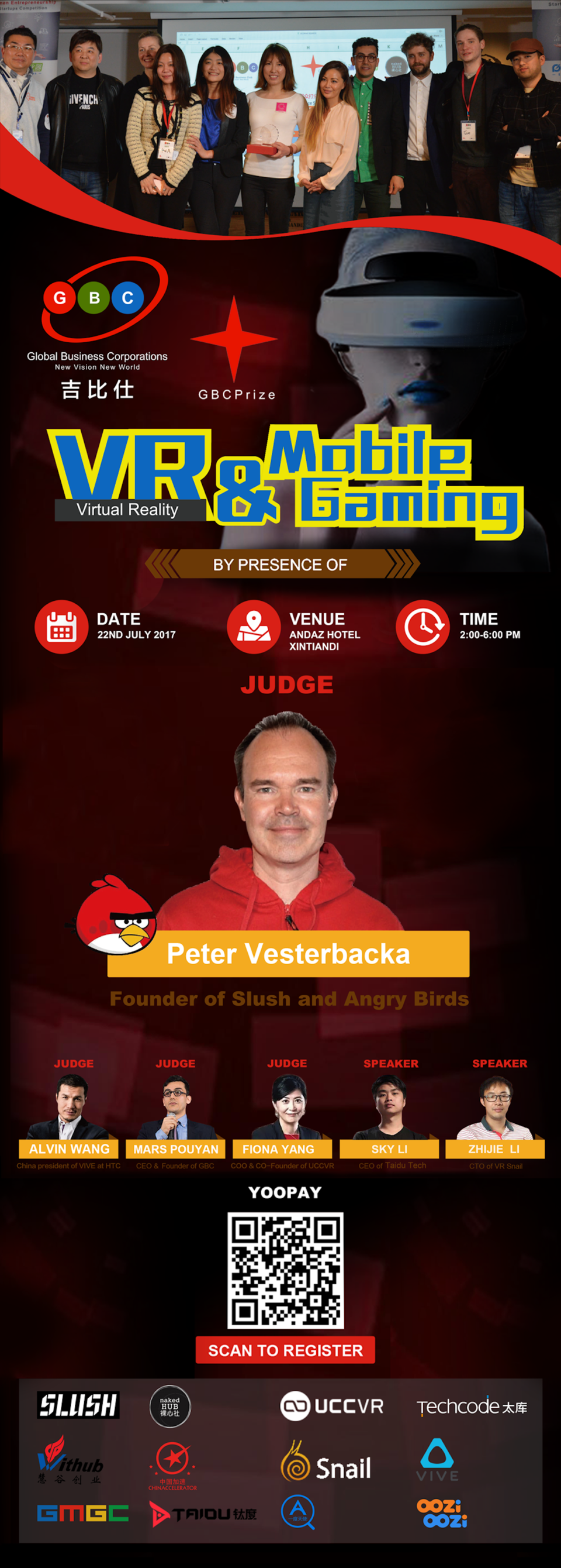 GBC PRIZE x SLUSH - VR & MOBILE GAMING STARTUPS COMPETITION - 22nd JULY ...