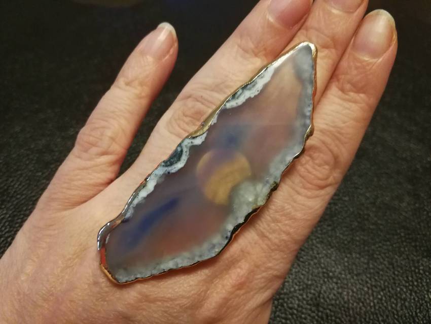 Large agate ring | Yoopay